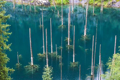 Озеро Каинды - описание фото - как доехать